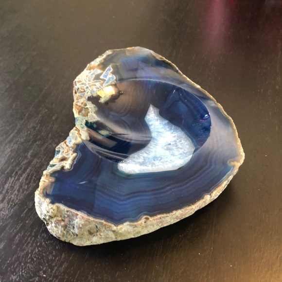 Other | Blue Dyed Agate Bowl | Poshmark